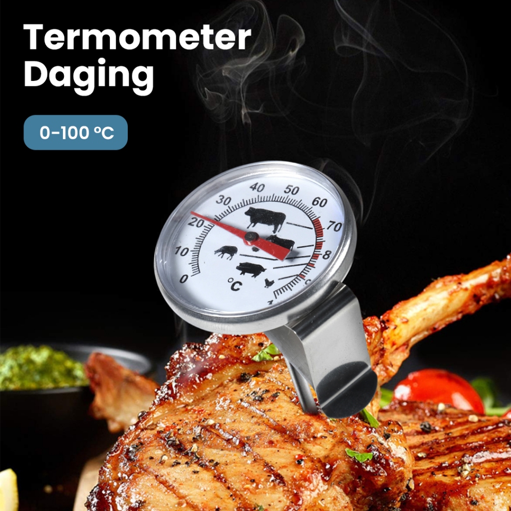 Jual Termometer Analog Makanan Minuman,Kopi Dan Food Bbq Thermometer ...