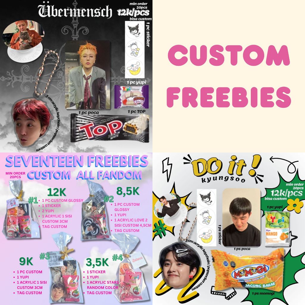 Jual freebies by luckcow | freebies kpop | GD freebies konser | DO , D ...