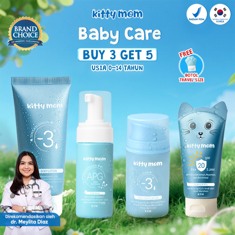 Jual Kitty Mom Perawatan Kulit Anak - Lotion Anak, Face Wash anak, Moisturizer, Sunscreen SPF 20 ...