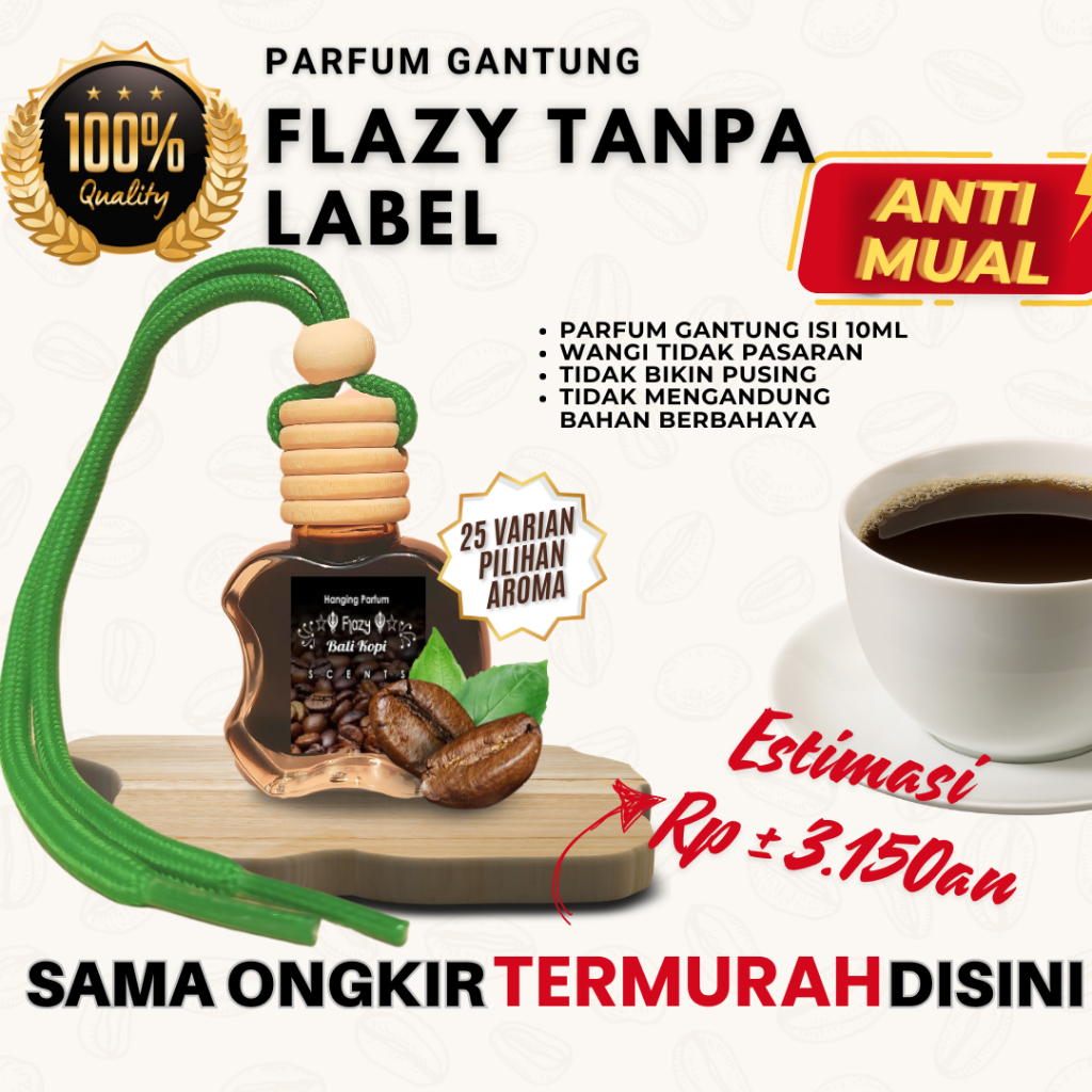 Jual PARFUM MOBIL GANTUNG TANPA LABEL FLAZY BOTOL APEL 10ML | Shopee ...