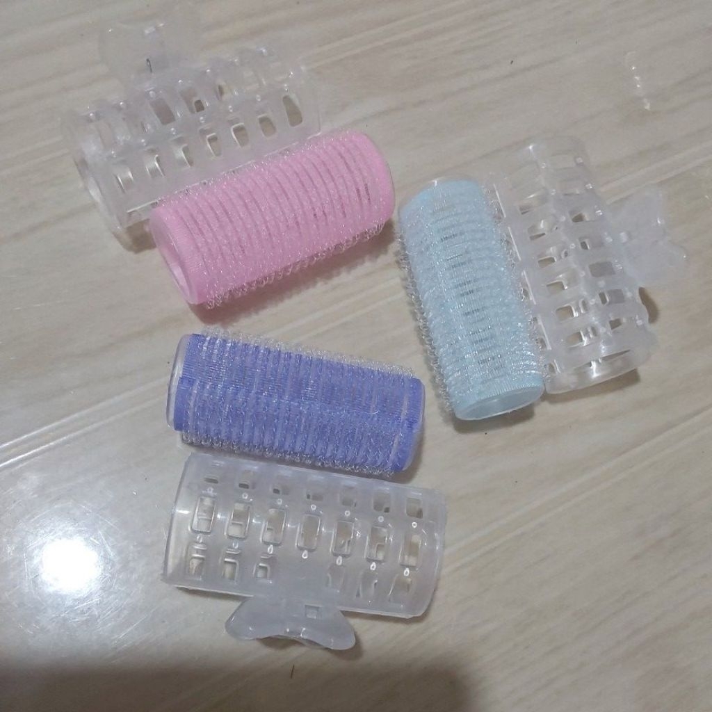 Jual roll rambut besar dan kecil/tempel jepit | Shopee Indonesia