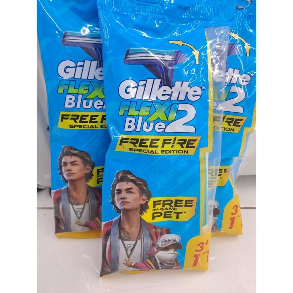 Jual GILLETTE blue 2 flexi alat cukur 3+1 pc MURAH | Shopee Indonesia
