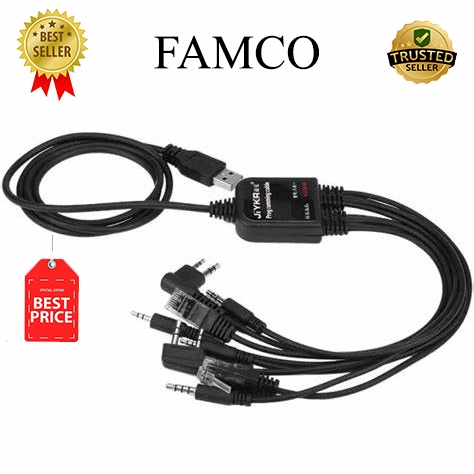 Jual KABEL PROGRAM 8 IN 1 WALKIE TALKIE HT LENGKAP | Shopee Indonesia