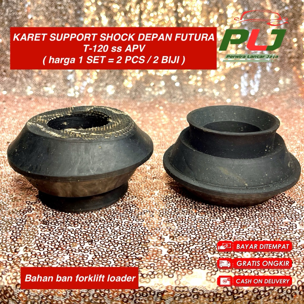 Jual KARET SUPPORT SHOCK DEPAN FUTURA T-120 ss APV bahan ban forklift ...