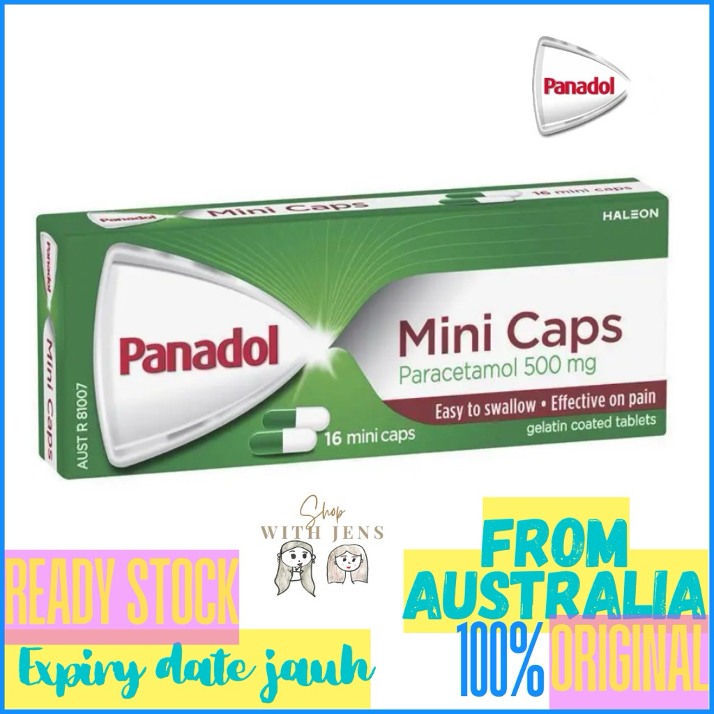 Jual Panadol Mini Caps Pain Relief Paracetamol 500mg 16 minicaps ...