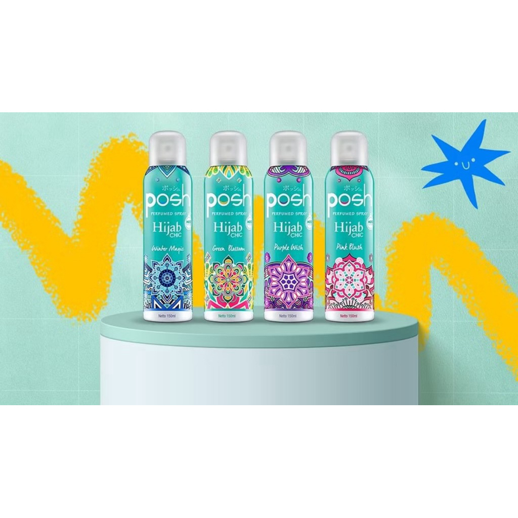 Jual Tampil Fresh dengan Posh Perfumed Hijab Chic 150ml | Shopee Indonesia