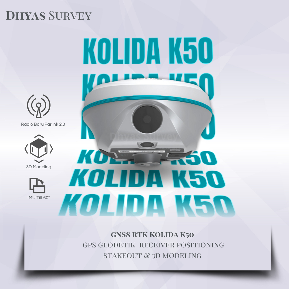 Jual GPS RTK GNSS Visual 3D Kolida K50 with EDM total station Gps Lidar ...