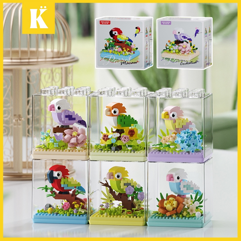 Jual Keeppley Box Puzzle Block Beo Burung Mainan Balok Susun Burung DIY ...