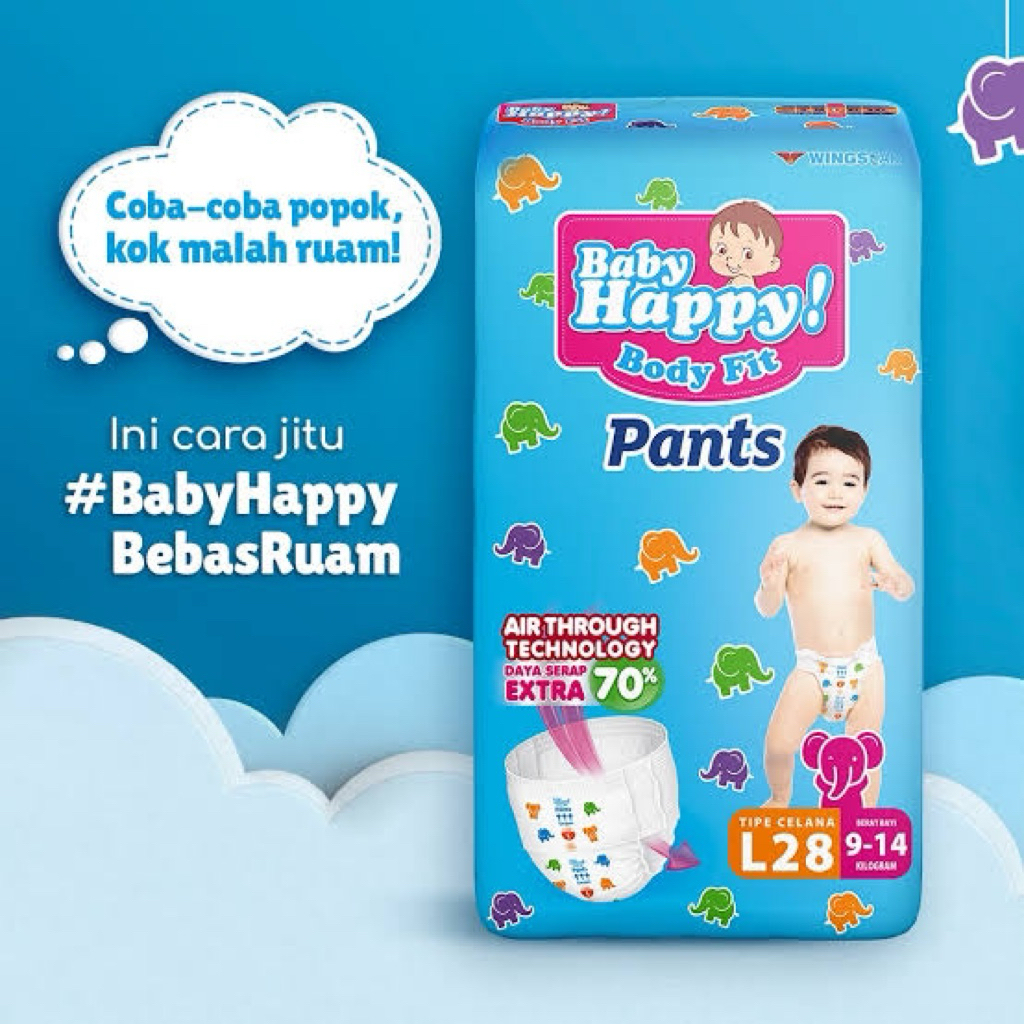 Jual Pampers Baby Happy pants | Shopee Indonesia