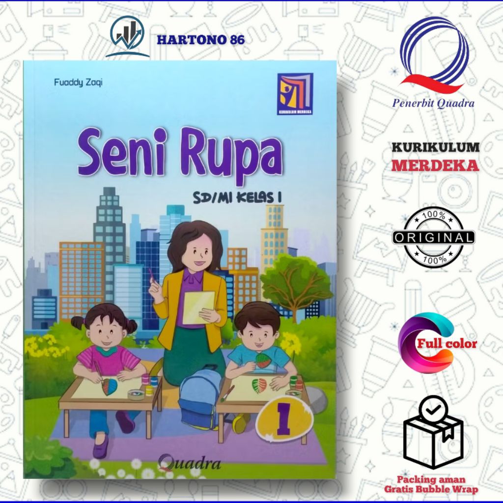 Jual Buku paket siswa Seni Rupa Kelas 1 SD/MI kurikulum merdeka Quadra | Shopee Indonesia