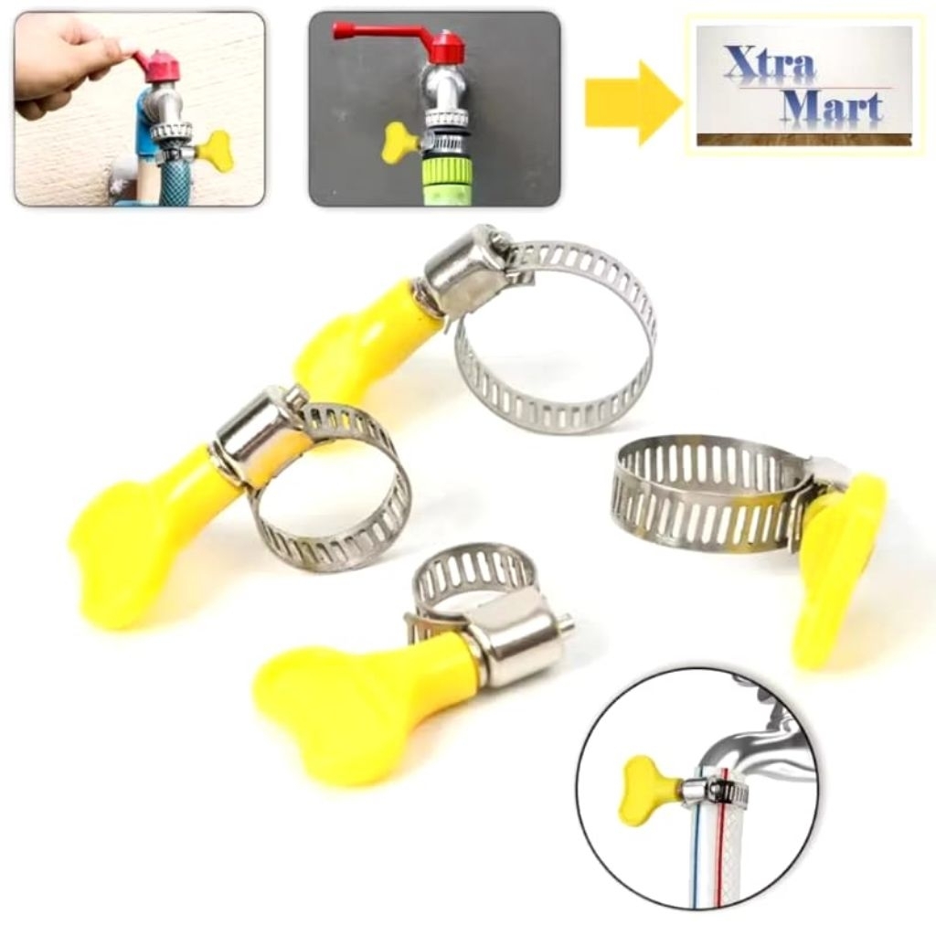 Jual KLEM SELANG Stainless Steel Besi Clem Clamp 3/4" Dan 7/8" inch ...