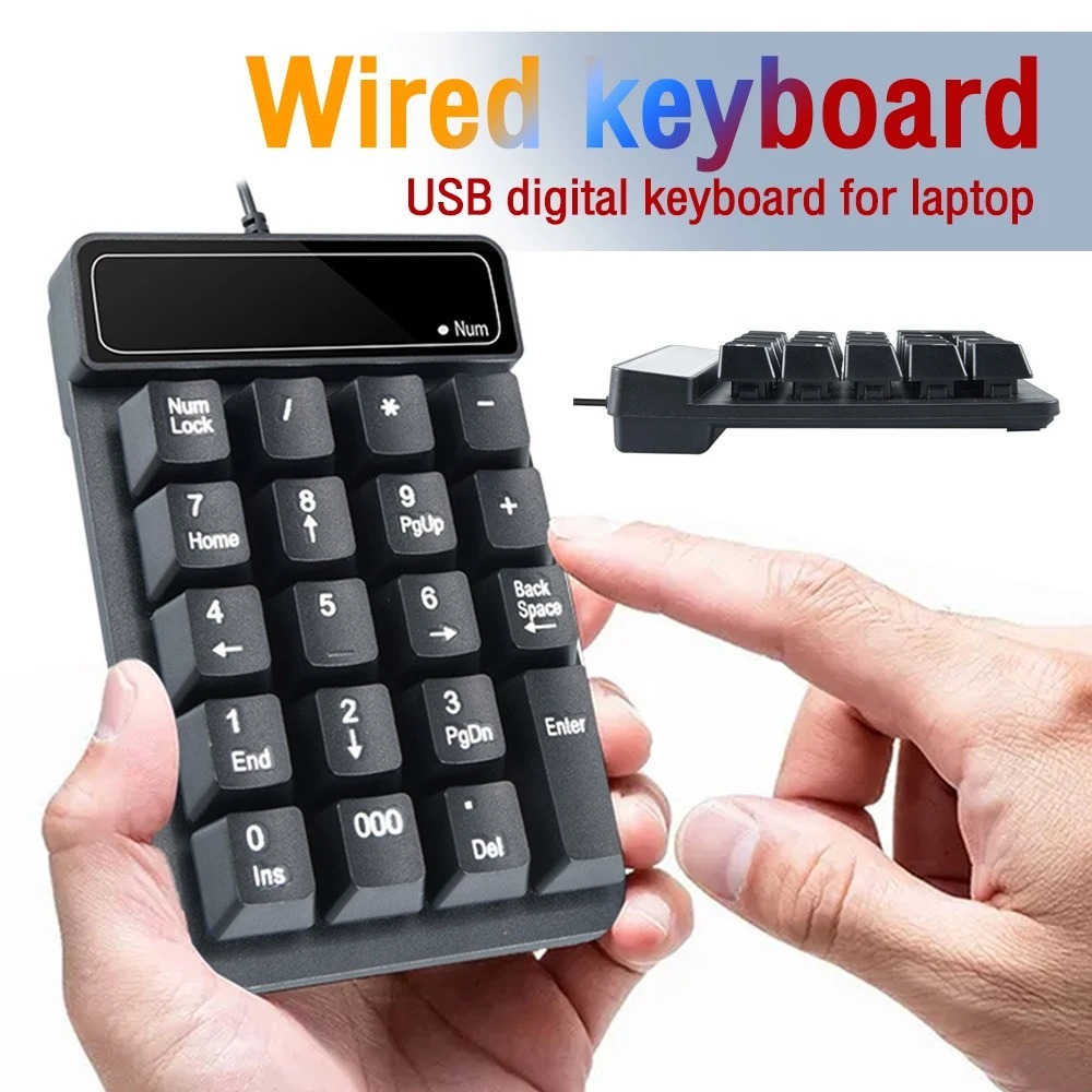 Jual Universal numeric Nomor Angka keypad USB Kabel Wire Mini number ...