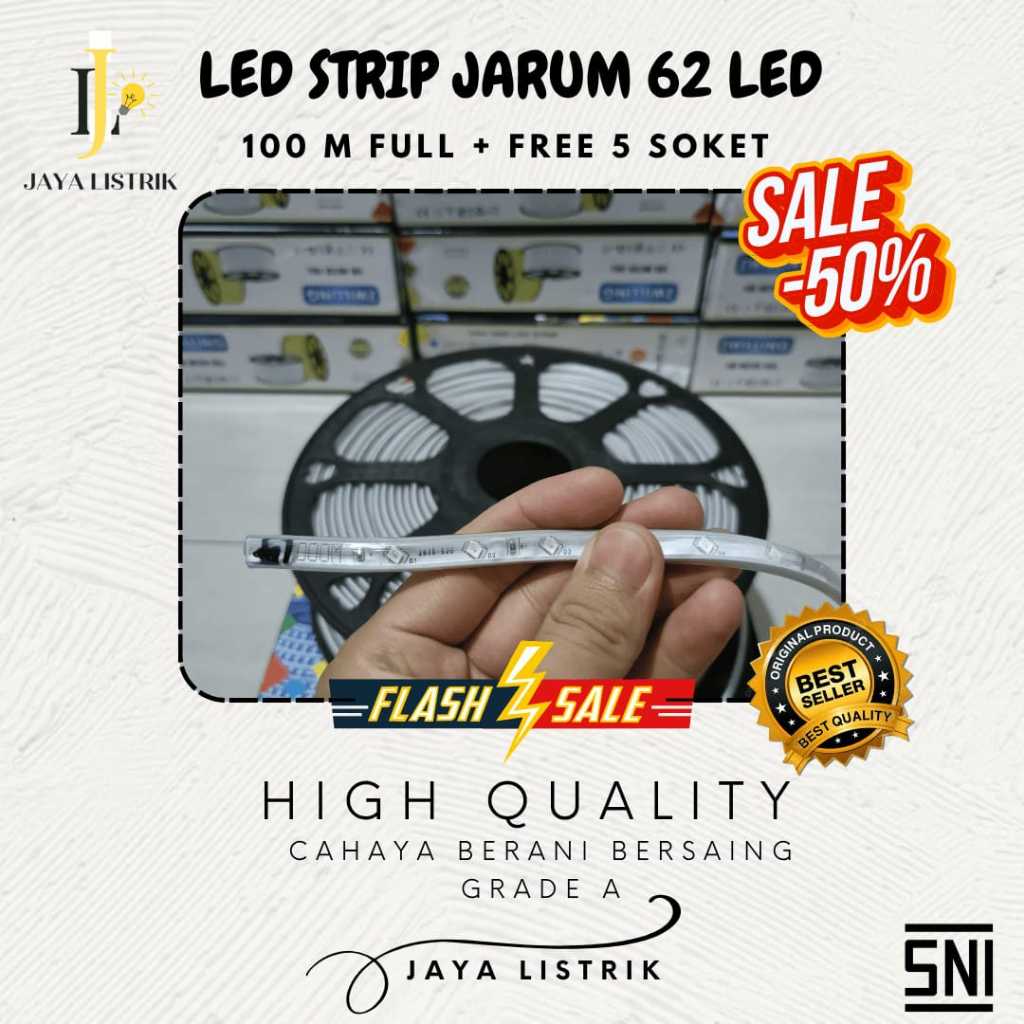 Jual JAYA LISTRIK - LAMPU LED STRIP SELANG ZWILLING 5050 100M MODEL ...