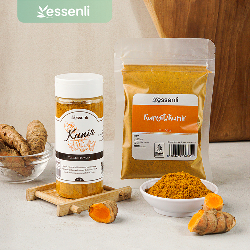 Jual ESSENLI Kunyit Kunir Bubuk Bumbu Rempah Dapur | Shopee Indonesia