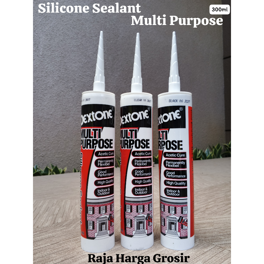 Jual DEXTONE LEM 100% SILICONE SEALANT // LEM KACA LOGAM KERAMIK KARET ...