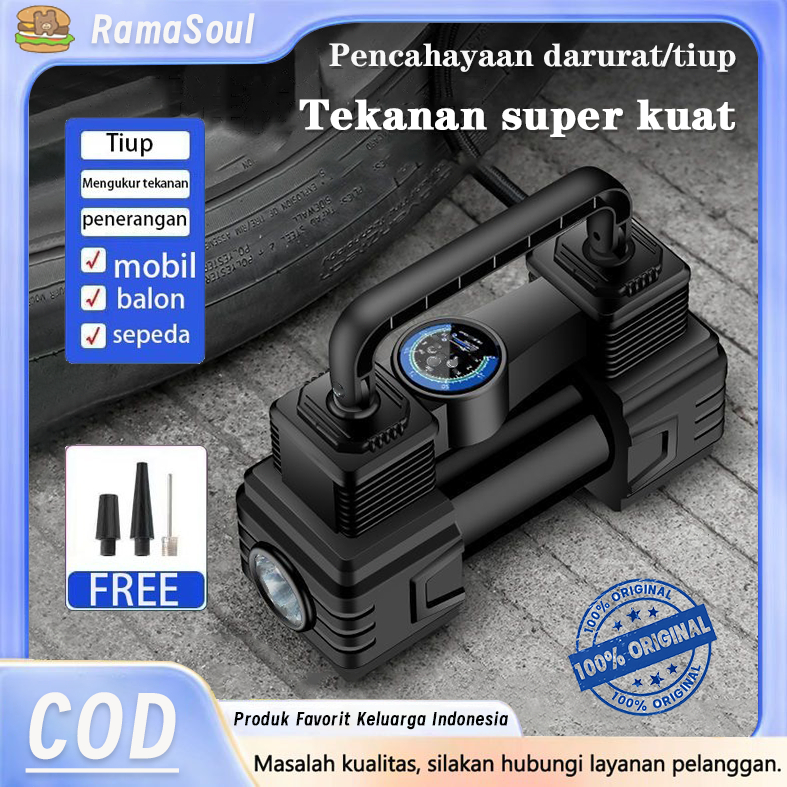 Jual Pompa udara mobil pintar nirkabel, pompa ban portabel 12v, pompa ...
