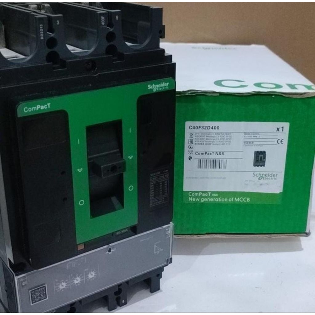 Jual MCCB / BREAKER NSX400F 3P 400A 3phase 3pole LV432676 36KA TM400D ...