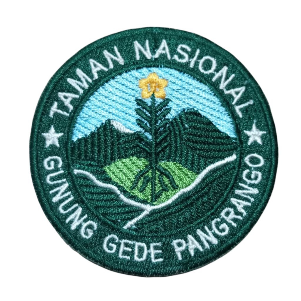 Jual LOGO BORDIR EMBLEM PACTH OUTDOOR TAMAN NASIONAL GUNUNG GEDE ...