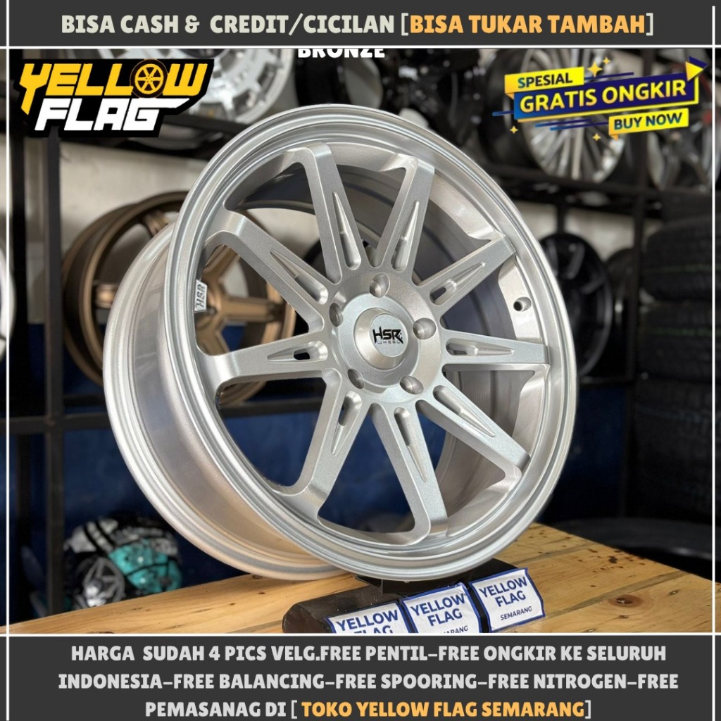Jual PROMO VELG MOBIL INNOVA CAMRY SERENA HRV JUKE RUSH RING 17 HSR TIKALA R17 PCD 5X114,3 ET40 ...