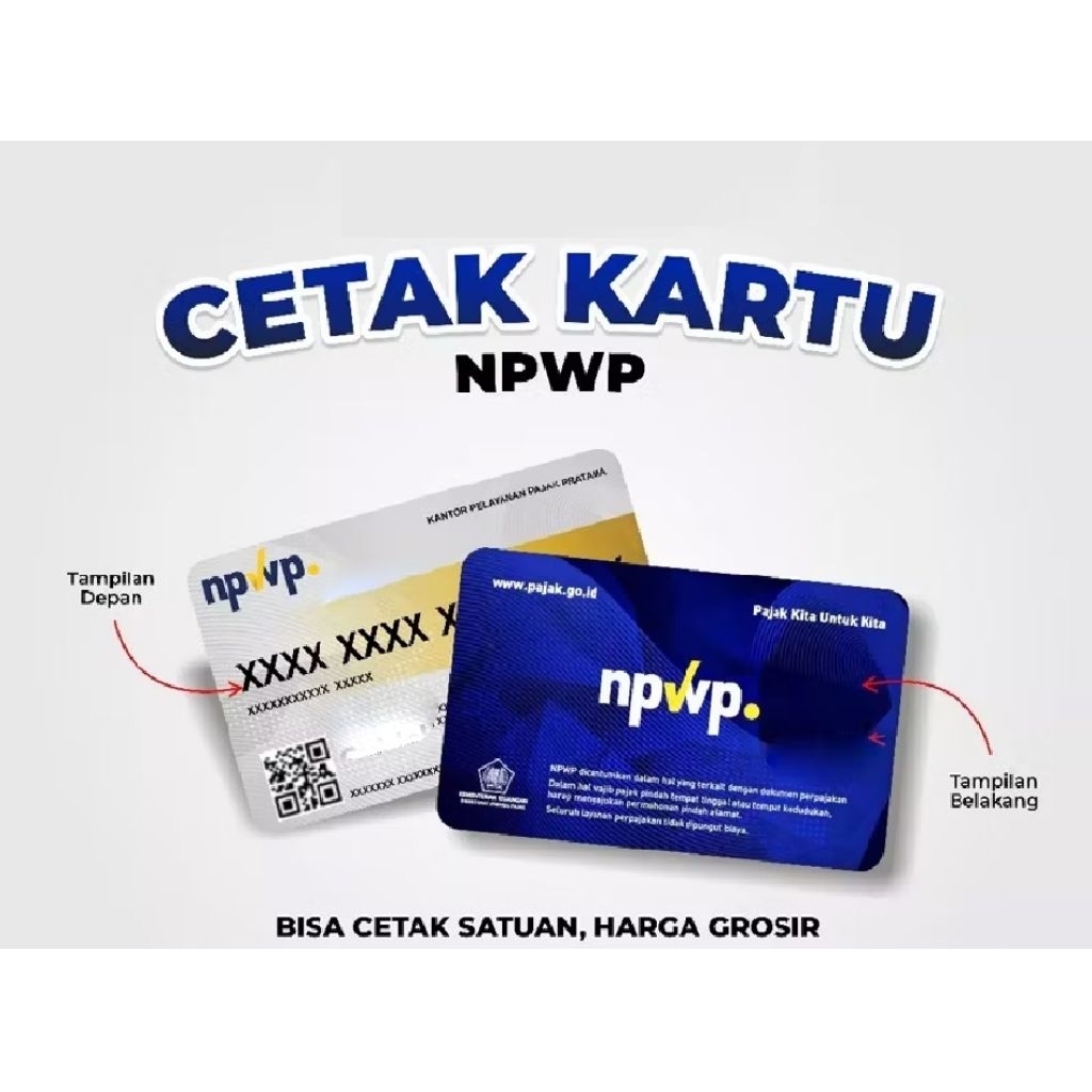 Jual cetak kartu npwp pvc | Shopee Indonesia
