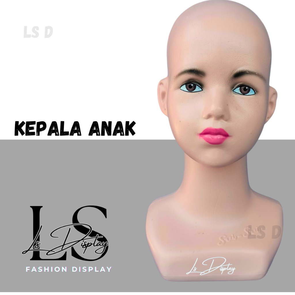 Jual MANEKIN KEPALA ANAK- Patung Kepala Jilbab Anak - Patung Kepala ...
