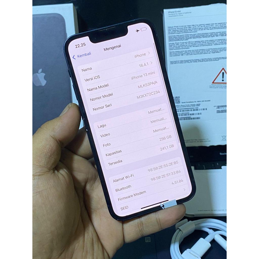 Jual Apple iPhone 13 Mini 256GB Midnight second Resmi Indonesia iBox ...