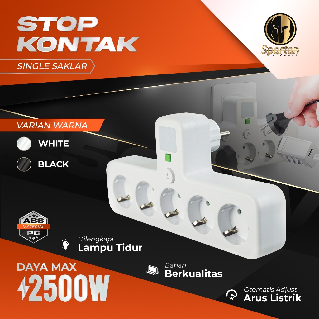 Jual Stop Kontak Colokan Listrik Terminal Single Saklar On Off Tempel ...