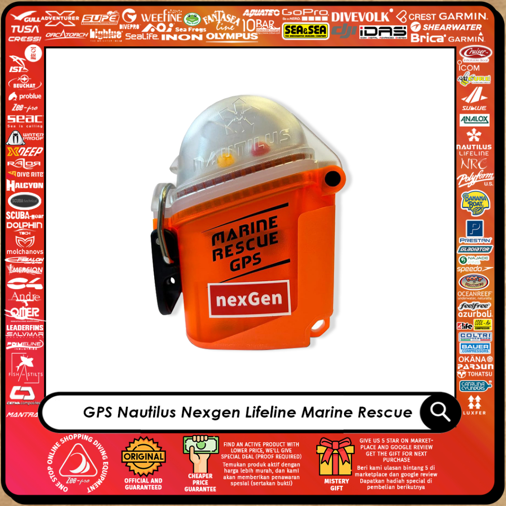 Jual GPS Nautilus Nexgen LifeLine Marine Rescue Nexgen Sinyal Dive ...