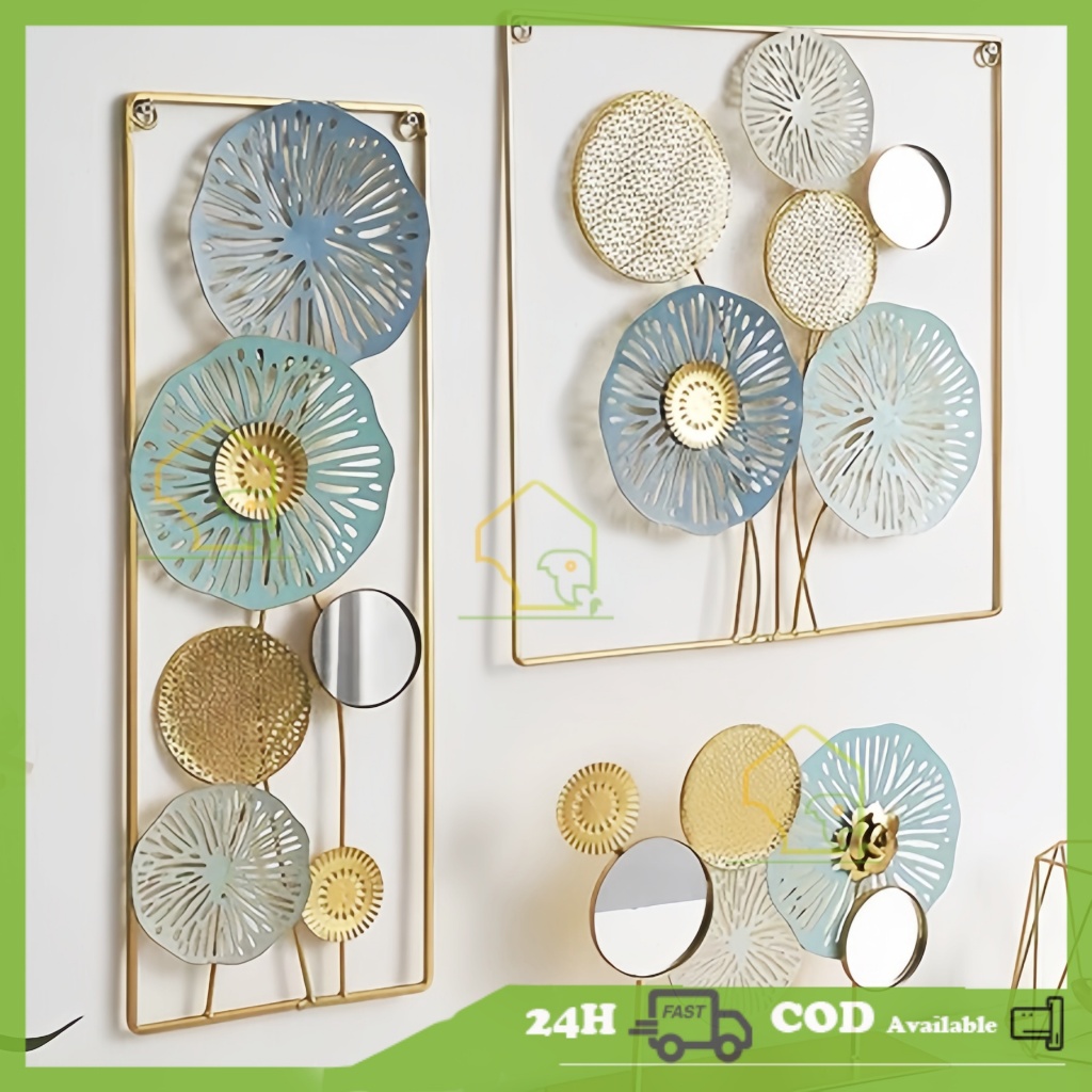 Jual Elegan Home & Dekorasi Dinding 3D / Hiasan Dinding Emas dari Besi / Hiasan Dinding Mewah ...