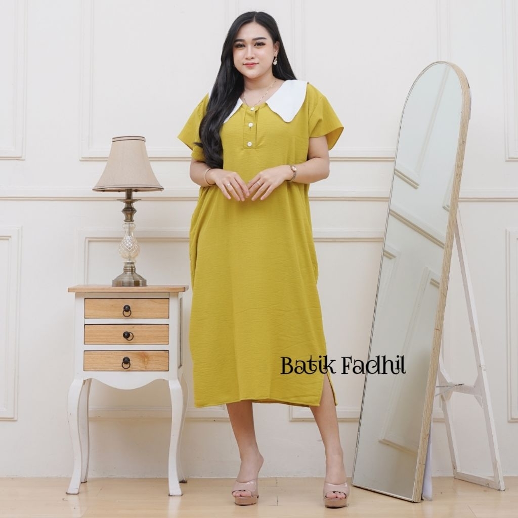 Jual Hanara Dress Daster Crinkle Airflow Daster Kekinian Daster Busui ...