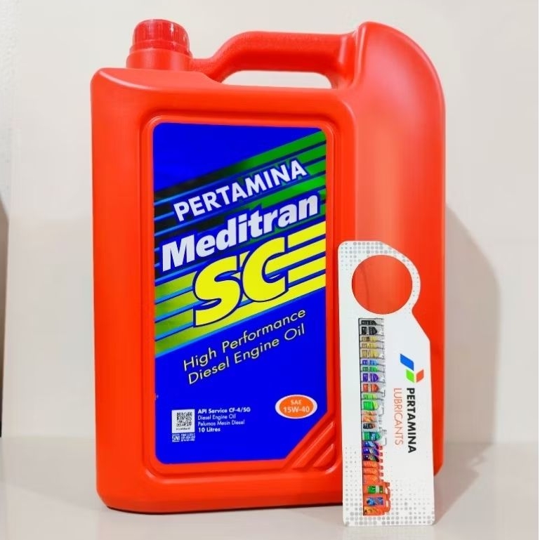 Jual OLI PERTAMINA MEDITRAN SC SAE 15W-40 GALON 10L UNTUK MESIN DIESEL | Shopee Indonesia