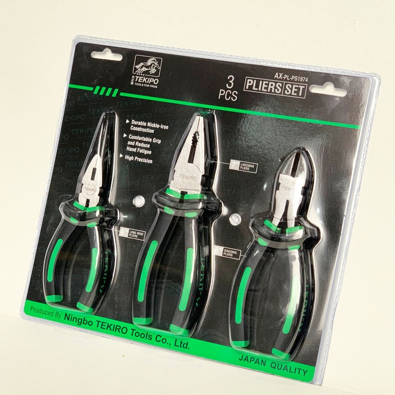 Jual Tekiro Paket Tang Kombinasi-Potong-Lancip Set tekiro tang set 3 pcs | Shopee Indonesia