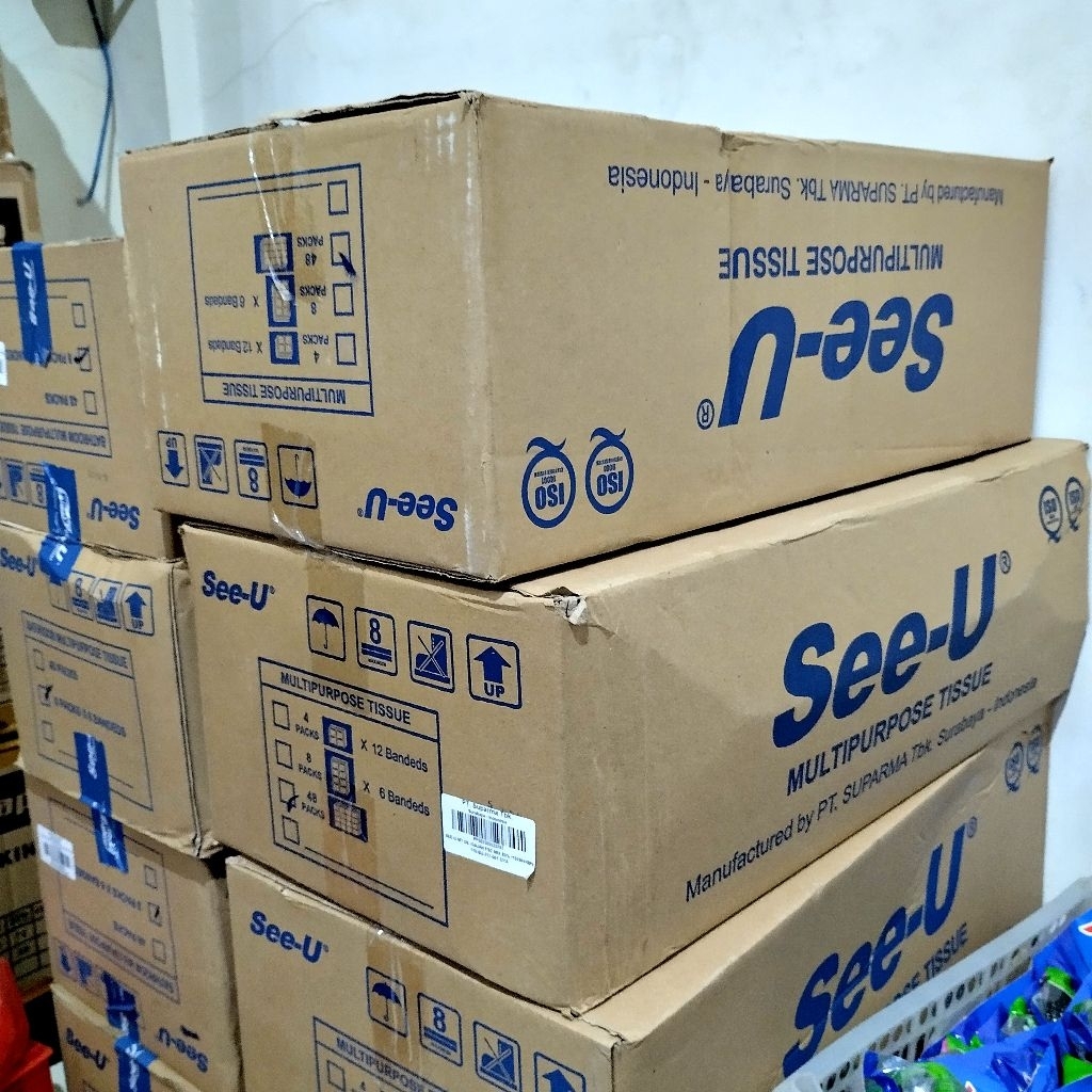 Jual [1 DUS] Tisu See-u Pop Up gajah (1 ply) 150 sheets | Shopee Indonesia