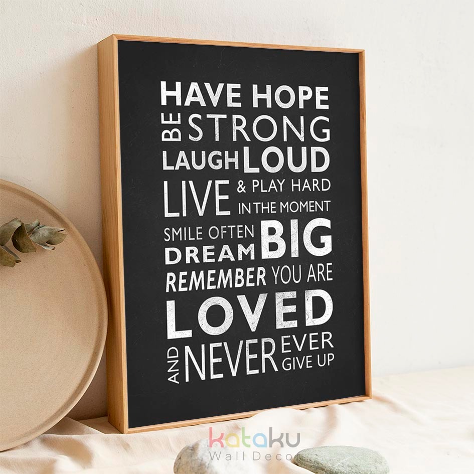 Jual Hiasan Dinding Inspiratif Poster Quotes Motivasi Pajangan Dinding ...