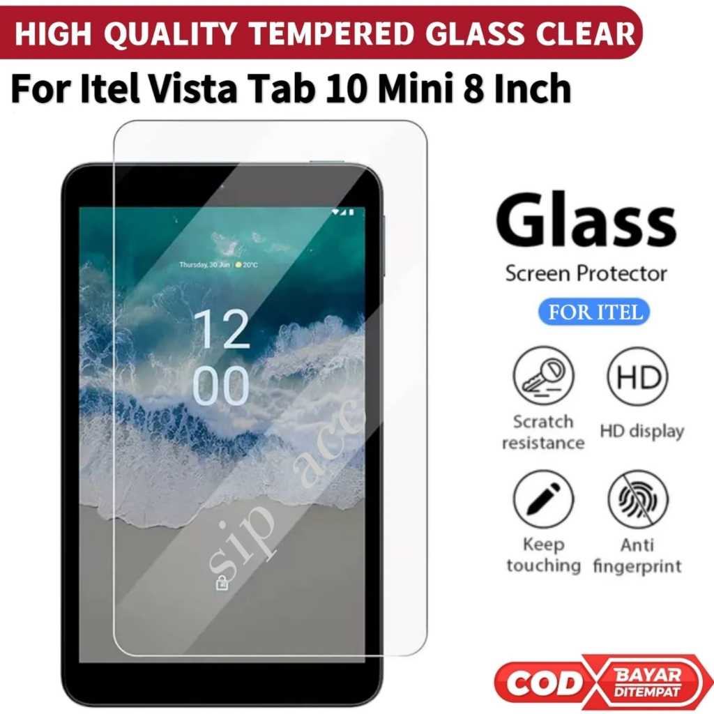 Jual Itel Vista Tab 10 Mini 8 Inch Tempered Glass Anti Gores Kaca ...