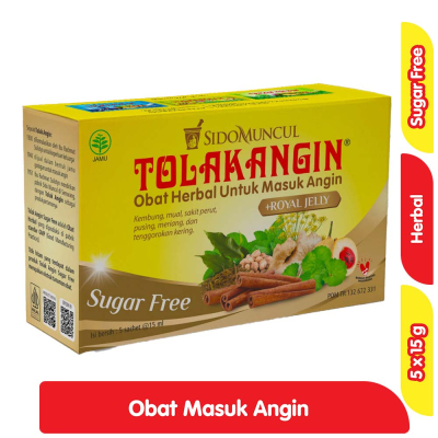 Jual Tolak Angin Bebas Gula Tolak Angin Sugar Free Box isi 5 sachet ...