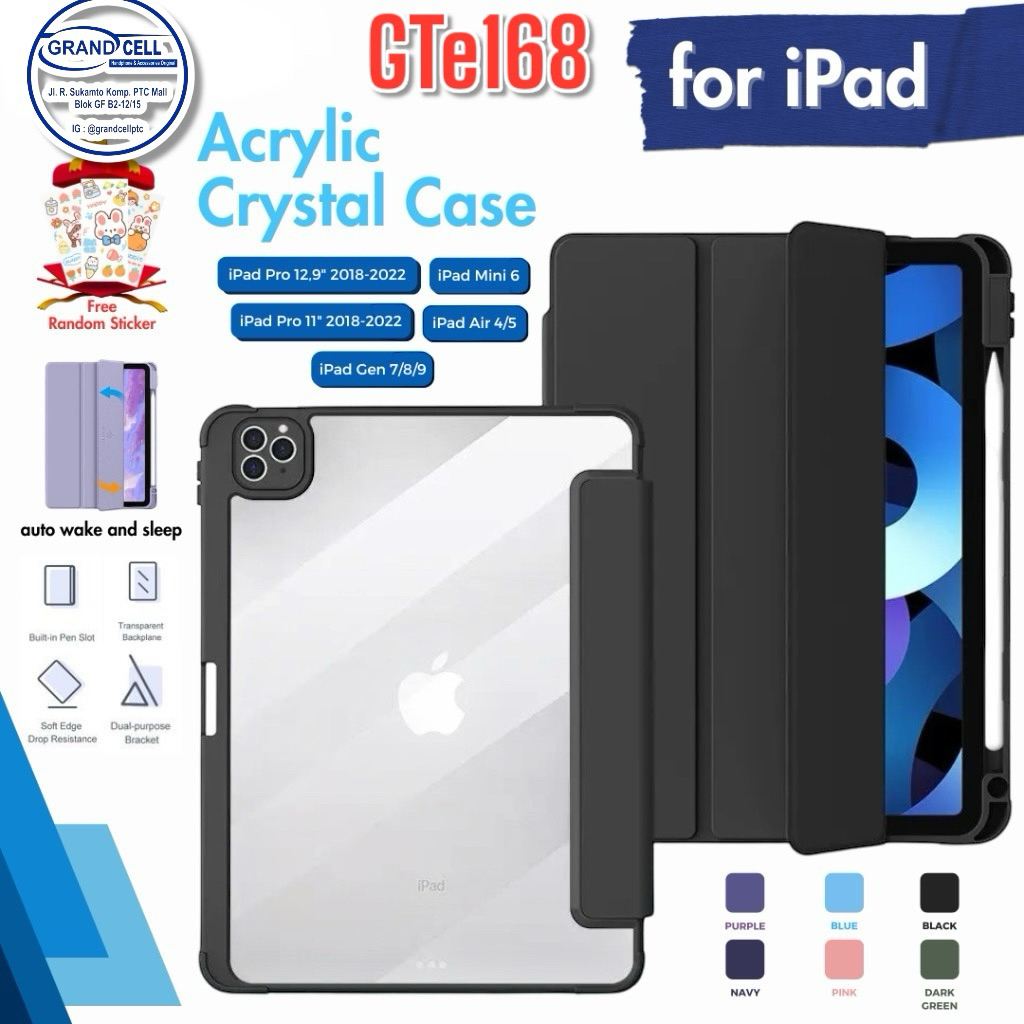 Jual SARUNG Acrylic Flip Case iPad Gen 10 / Gen 11 Layar 10.9" Standing ...