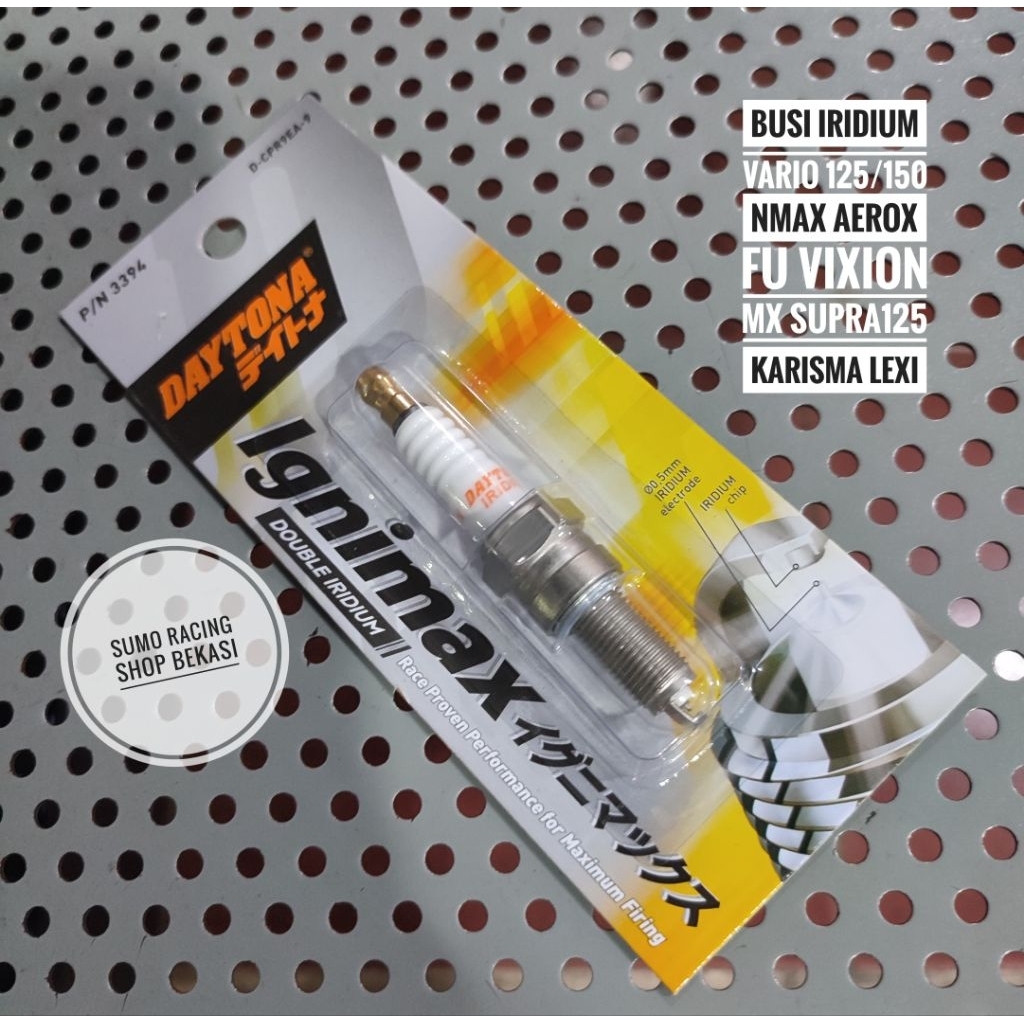 Jual BUSI RACING DOUBLE IRIDIUM DAYTONA VARIO 125/150 BEAT FI / SCOOPY ...