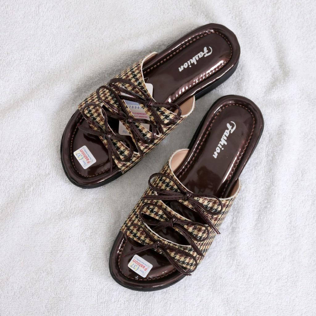 Jual sandal wanita terbaru sandal wanita wedges rajut kekinian sandal ...