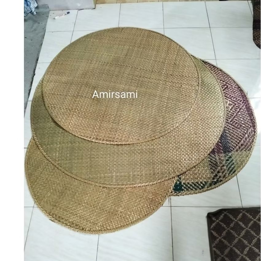 Jual TIKAR PURUN BULAT d120cm NATURAL& WARNA | Shopee Indonesia