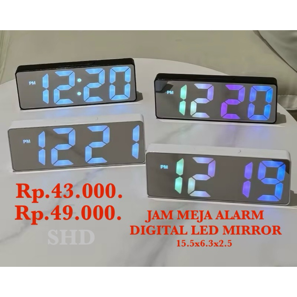 Jual JAM MEJA LED DIGITAL PREMIUM ALARM DESKTOP CLOCK USB BATERAI JAM ...