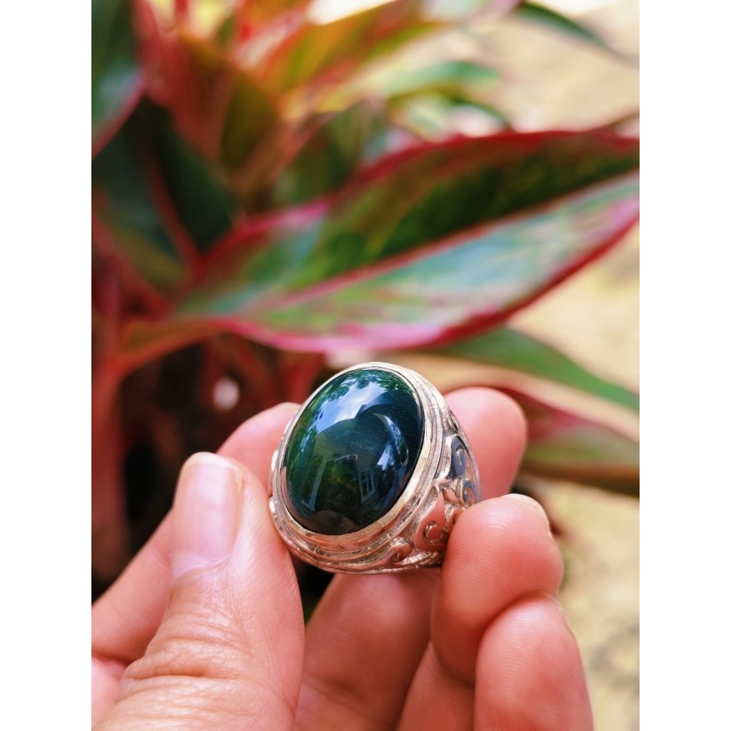 Jual Batu Badar Lumut | Batu Akik Natural Asli Alam | Shopee Indonesia