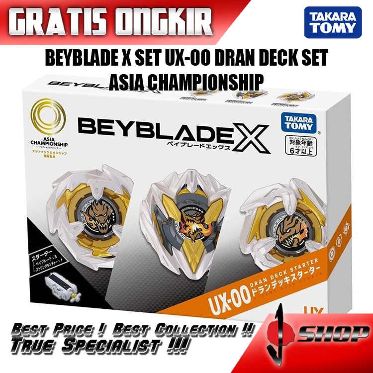 Jual TAKARA TOMY BEYBLADE X SET UX-00 / UX00 DRAN DECK SET ASIA CHAMPIONSHIP | Shopee Indonesia