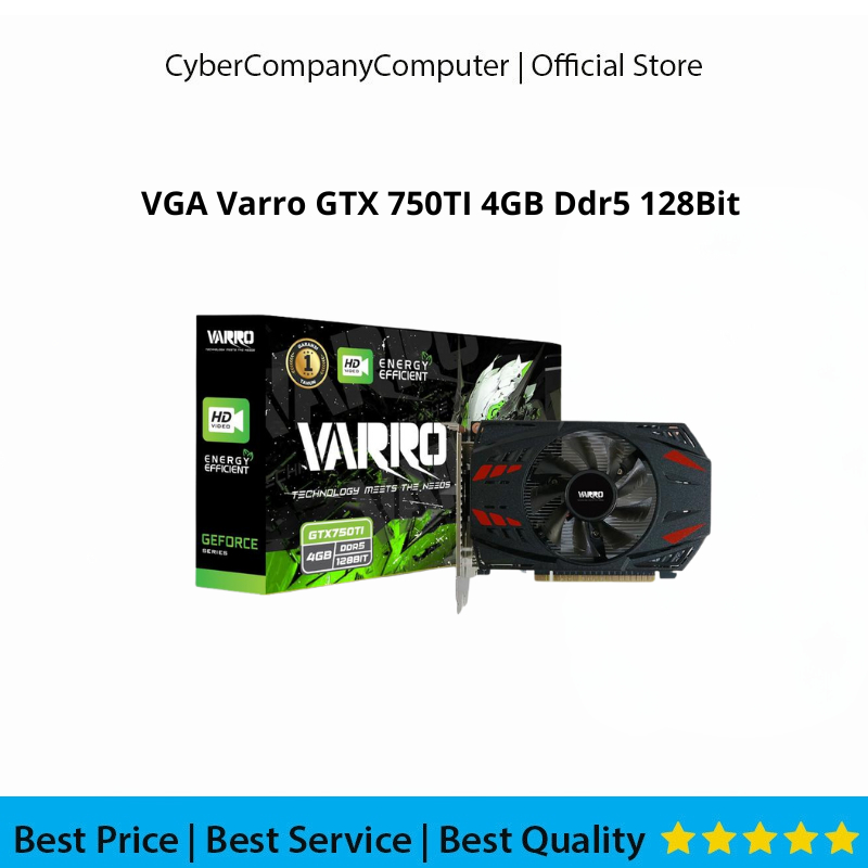 Jual Vga Card Varro GTX 750Ti 4gb Ddr5 128 Bit Graphic Card Nvidia- VGA ...
