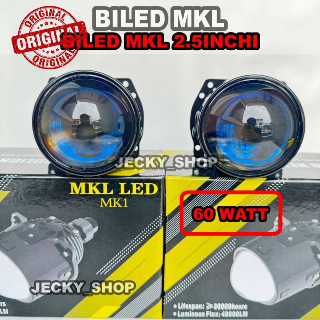 Jual Biled Projector MKL Gen 1 Gen 2 Bluelens 2,5 inch Flat Cut OFF 60 ...