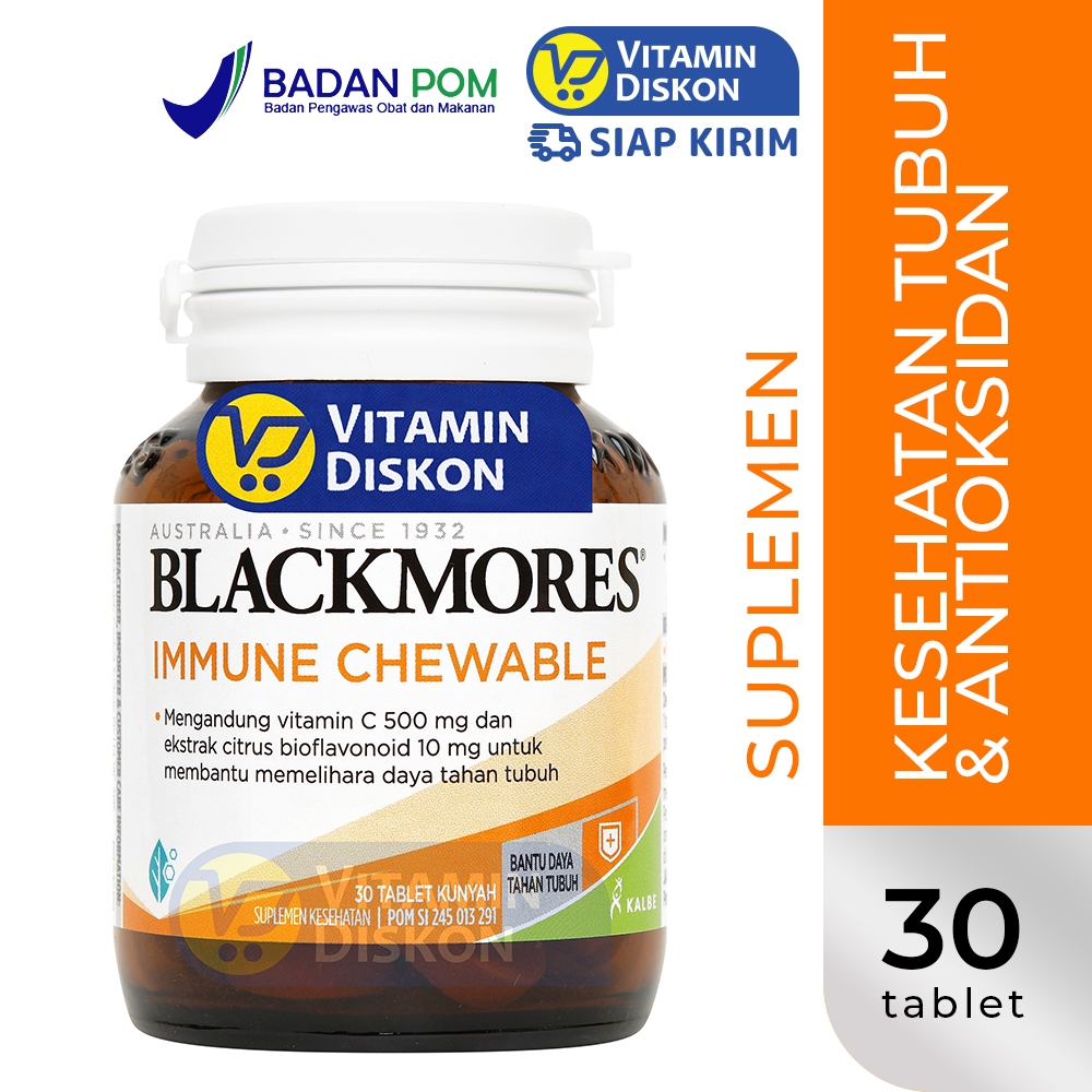 Jual BLACKMORES IMMUNE CHEWABLE 30 TABLET | Vitamin C Tablet Kunyah ...