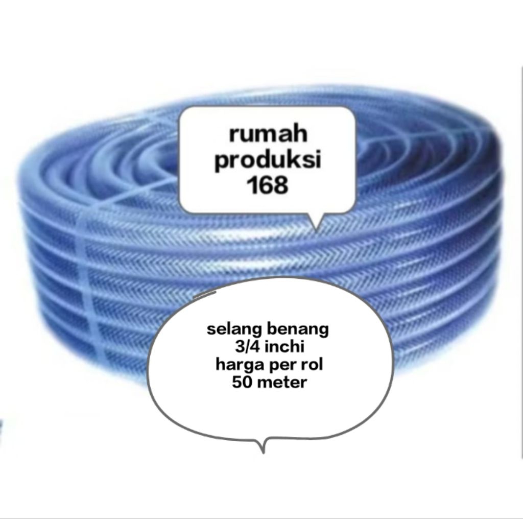 Jual ROL 50 METER selang benang 3/4 inchi selang taman selang air | Shopee Indonesia