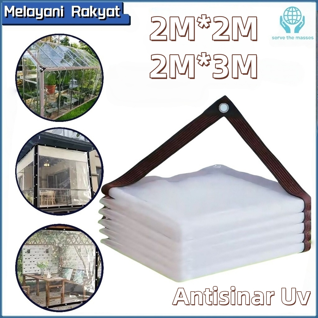 Jual Terpal Plastik Bening Tebal Transparan 99% Tahan Air, Plastik UV ...
