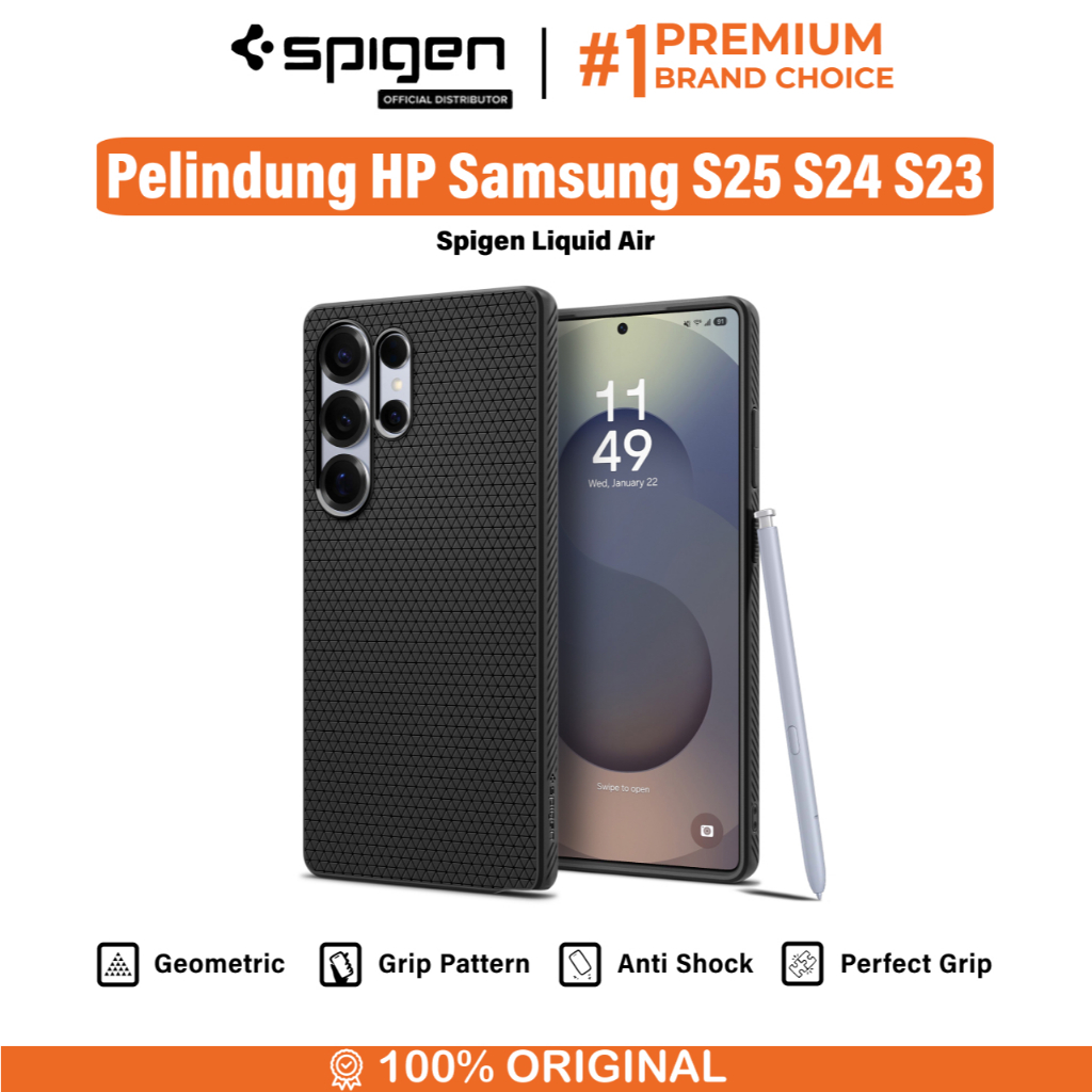 Jual Case for Samsung Galaxy S25 S24 S23 Ultra Plus Edge Spigen Liquid Air SoftCase for Casing ...