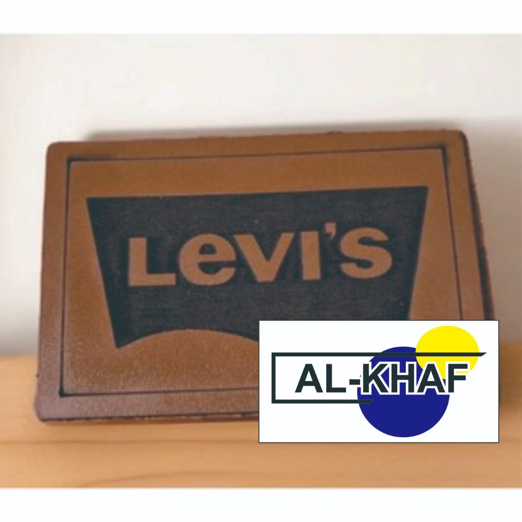 Jual label kulit custom nama logo model ukuran patch leather label ...